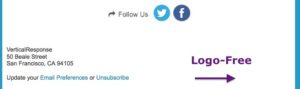 How to remove the VerticalResponse footer-logo from your emails | VR