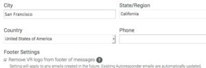 How to remove the VerticalResponse footer-logo from your emails | VR