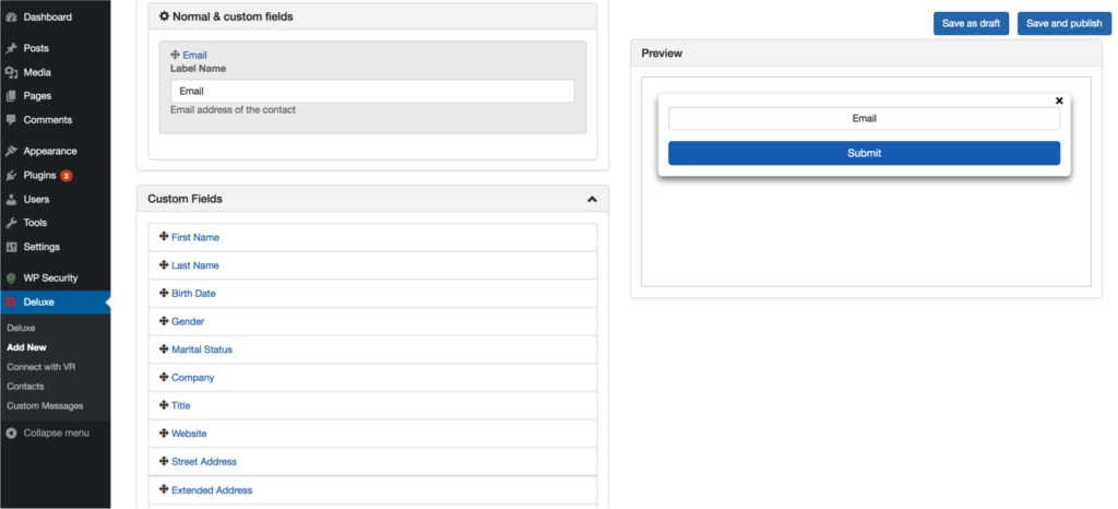 VerticalResponse contact form for WordPress | VerticalResponse