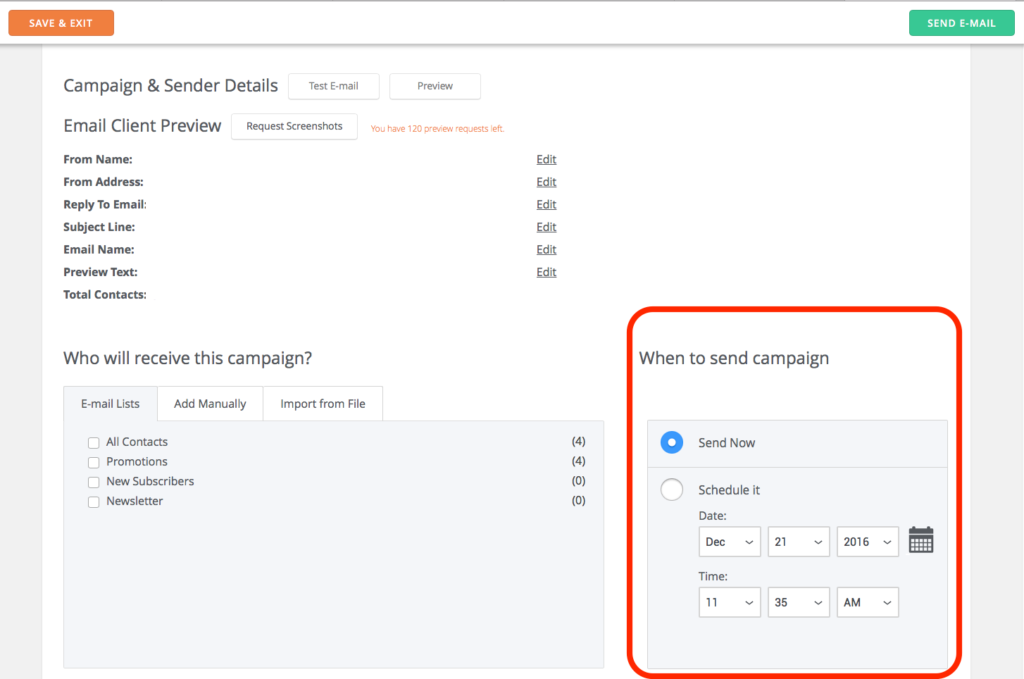 Set up your email campaign with our new email editor | VerticalResponse