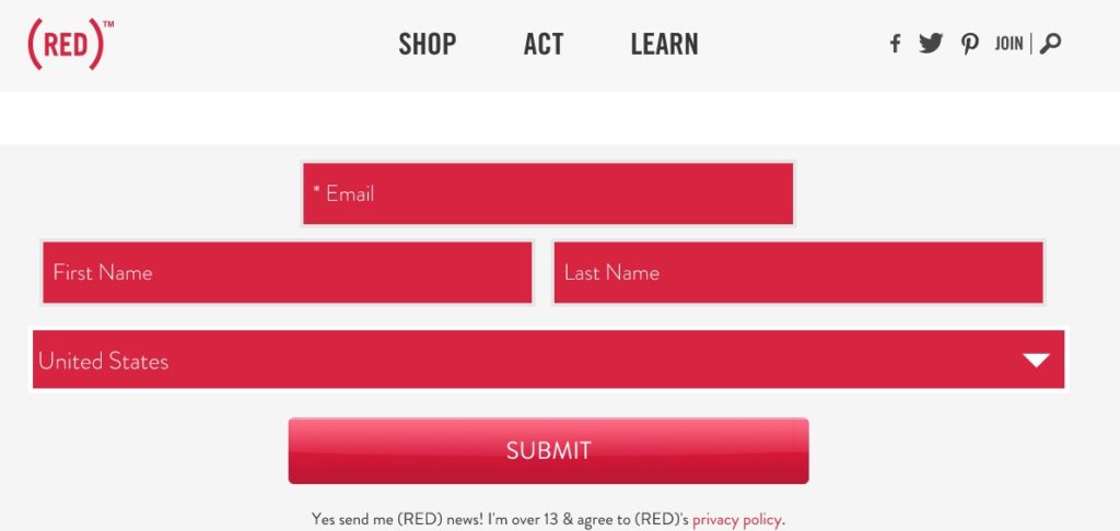 25 effective B2B, B2C and nonprofit sign-up forms | VerticalResponse