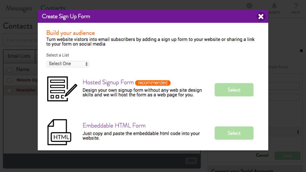How to use sign-up forms to grow your email list | VerticalResponse