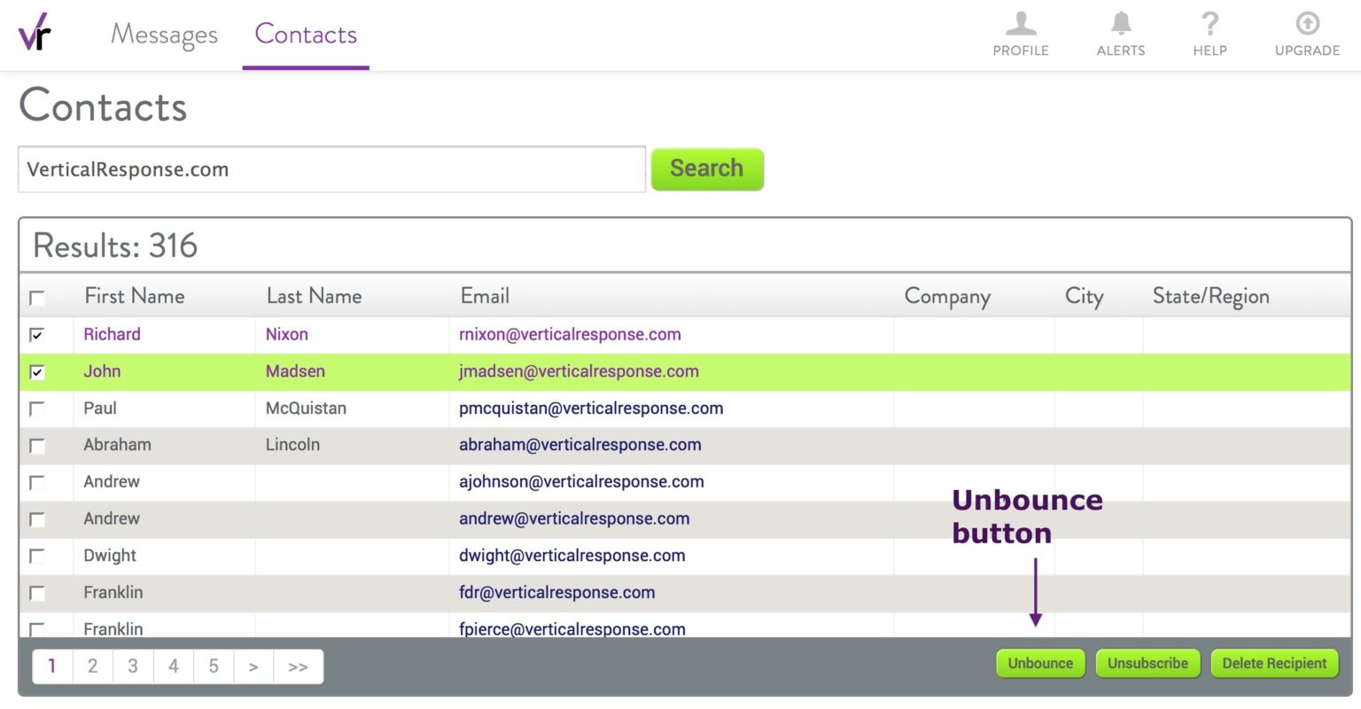 New Feature: Improved Contact Search for Email Lists | VR